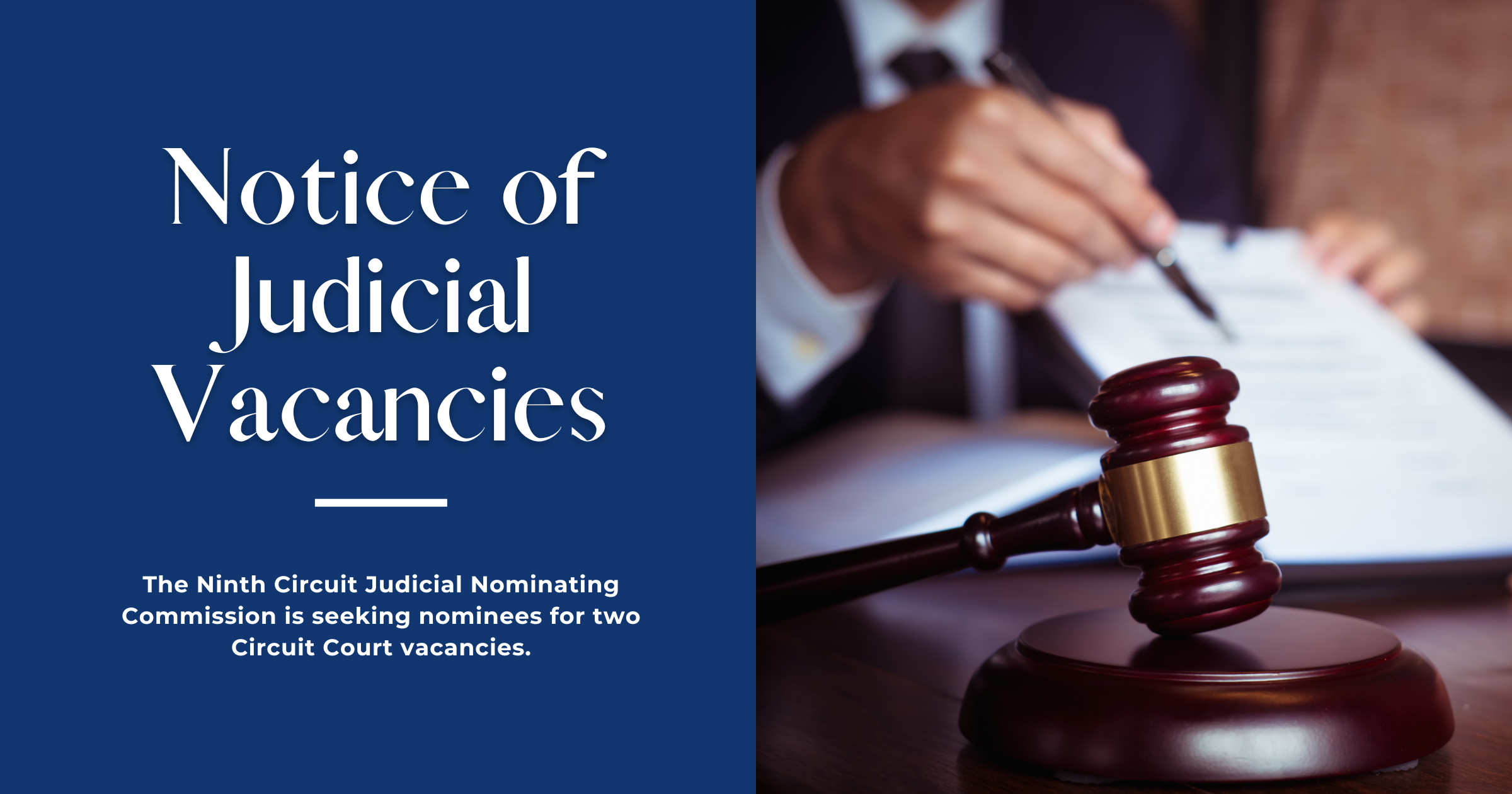Notice of Judicial Vacancies | Ninth Judicial Circuit Court of Florida